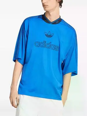 Adidas Logo-print Oversized T-shirt - Blue