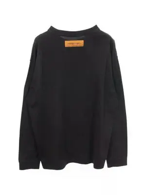 LOUIS VUITTON 2000s Fade Logo-print Long-sleeve T-shirt