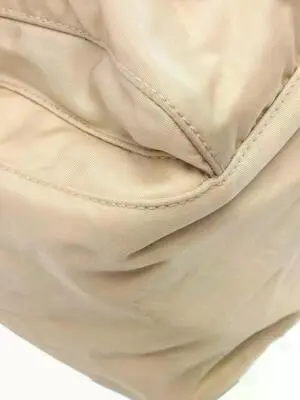 Prada Light Beige Logo Plate Cross Body Bag