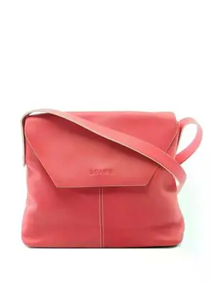 Loewe 2000s Leather Shoulder Bag - Red