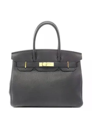 Hermès Birkin 30 Togo Leather Tote Bag - Black