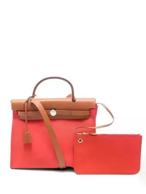 Hermès Herbag Zip Pm Two-way Handbag - Red