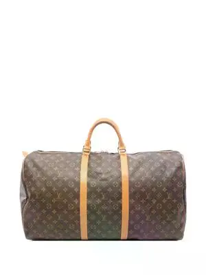 LOUIS VUITTON Keepall 60 Monogram Boston Bag - Brown