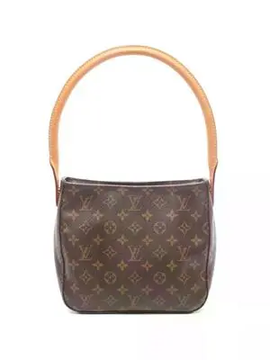 LOUIS VUITTON Monogram Canvas Looping Tote Bag - Brown
