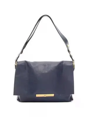 Celine Blade Leather Shoulder Bag - Blue