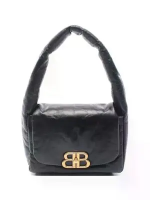 Balenciaga Monaco Leather Sling Bag - Black