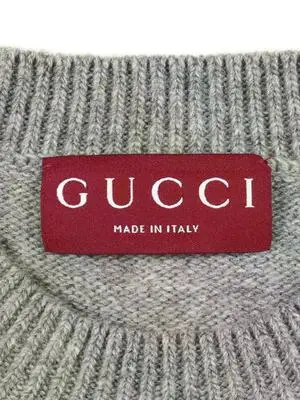 Gucci Yuko Higuchi Cat Intarsia Wool Sweater