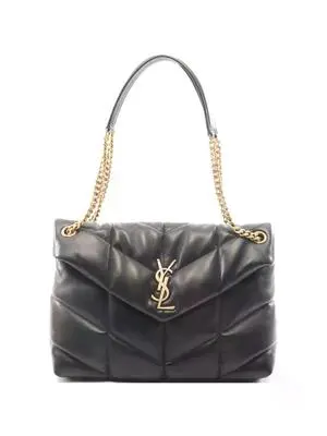 Saint Laurent Loulou Puffer Shoulder Bag - Black