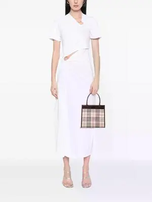 Burberry House Check Canvas Handbag