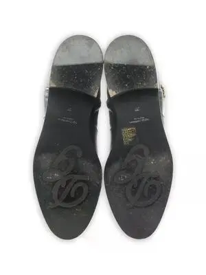 Dolce & Gabbana Dg Logo Embellished Leather Boots