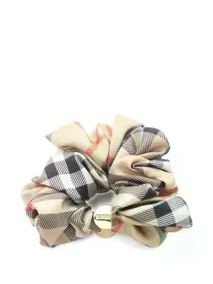 Burberry Silk Check Scrunchie