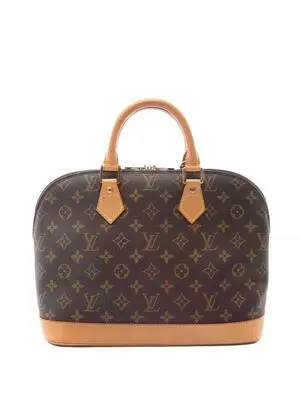 LOUIS VUITTON Monogram Alma Pm Handbag - Brown