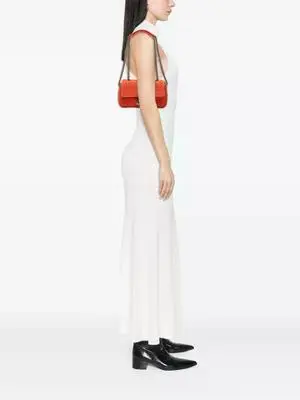 Fendi Zucca Embossed Technical Fabric Baguette Shoulder Bag