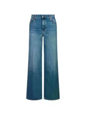 FRAME Le Slim Palazzo Pants - Blue