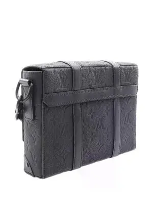 LOUIS VUITTON Monogram Taurillon Trunk Messenger Pm Bag