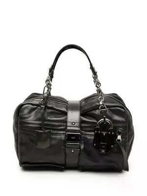 Loewe Leather Laura 33 Handbag - Black