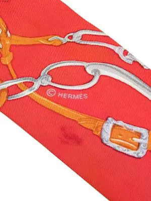 Hermès 1990-2000 Bride De Gala Silk Twilly Scarf Scarves