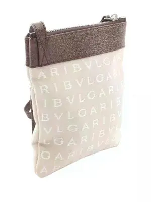 BVLGARI Logomania Canvas Crossbody Bag - Neutrals