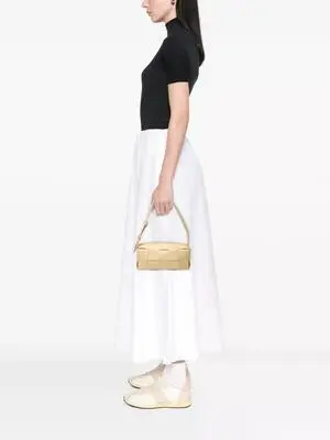 Bottega Veneta Small Nappa Intrecciato Brick Cassette Shoulder Bag - Brown