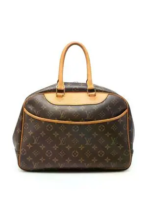 LOUIS VUITTON Monogram Deauville Handbag - Brown