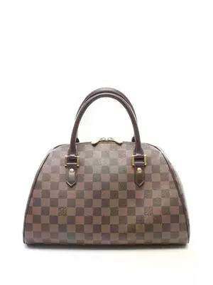 LOUIS VUITTON Damier Ebene Ribera Mm Handbag - Brown