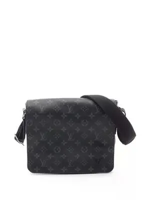 LOUIS VUITTON Monogram Eclipse District Pm Bag - Black