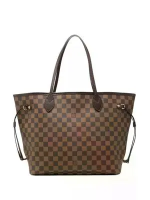 LOUIS VUITTON Damier Ebene Neverfull Mm Tote Bag - Brown