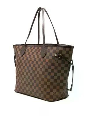 LOUIS VUITTON Damier Ebene Neverfull Mm Tote Bag
