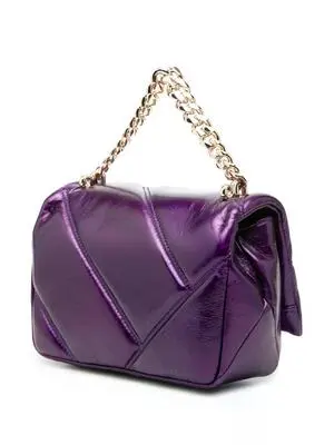 BVLGARI Mini Metallic Leather Maxi Serpenti Cabochon Satchel