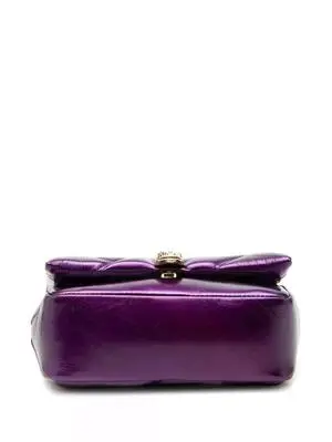 BVLGARI Mini Metallic Leather Maxi Serpenti Cabochon Satchel
