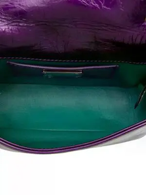 BVLGARI Mini Metallic Leather Maxi Serpenti Cabochon Satchel