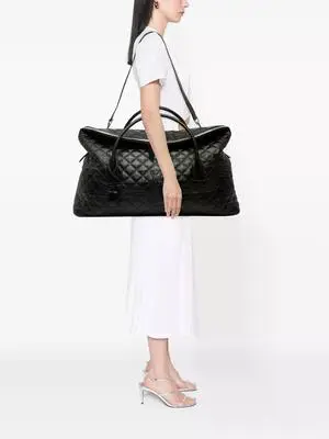 Saint Laurent Quilted Calfskin Travel Bag - Black