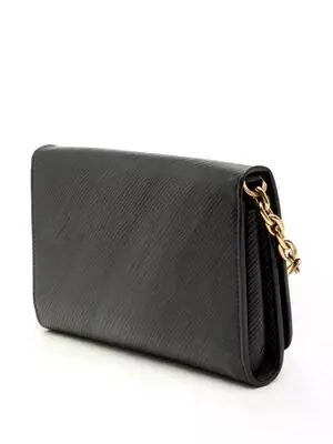 LOUIS VUITTON Epi Mechanical Flowers Twist Chain Wallet Crossbody Bag - Black