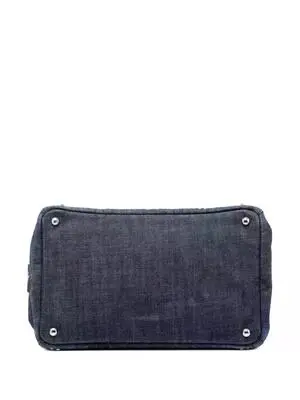 Prada Canapa Logo Studded Satchel