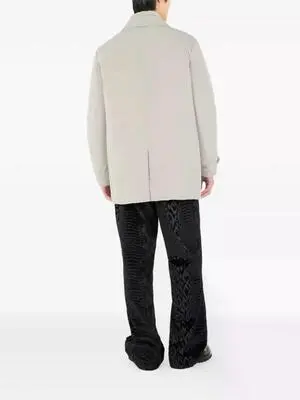 Roberto Cavalli Notched Lapels Padded Coat