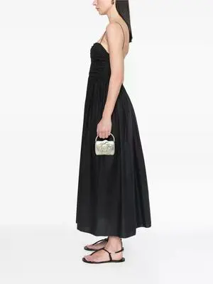 Loewe Metallic Leather Anagram Flower Handbag
