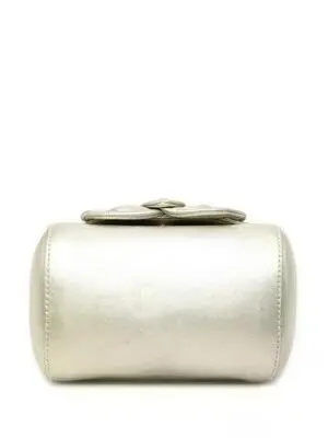 Loewe Metallic Leather Anagram Flower Handbag