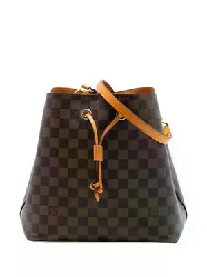LOUIS VUITTON Damier Ebene Neonoe Mm Bucket Bag - Brown