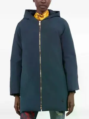 Roberto Cavalli Hooded Zip-up Coat