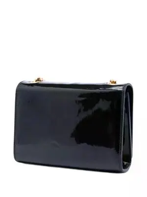 Saint Laurent Small Patent Monogram Kate Tassel Crossbody Bag - Black