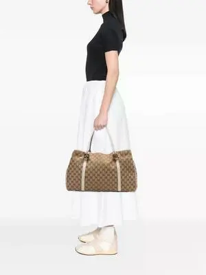 Gucci Large Gg Canvas Twins Tote Bag