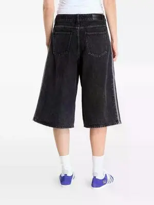 Adidas Firebird Side-stripe Denim Shorts