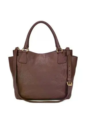 Prada Side-pocket Leather Tote Bag