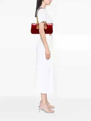 LOUIS VUITTON Monogram Vernis Rosewood Avenue Shoulder Bag - Red