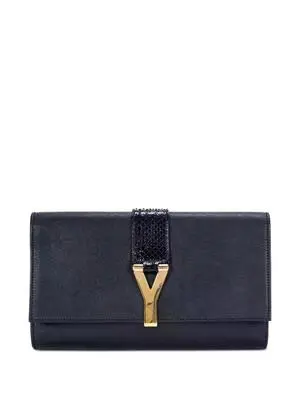 Saint Laurent Y Ligne Clutch Bag - Black