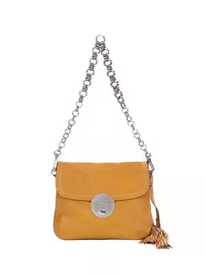 Prada Leather Shoulder Bag - Yellow