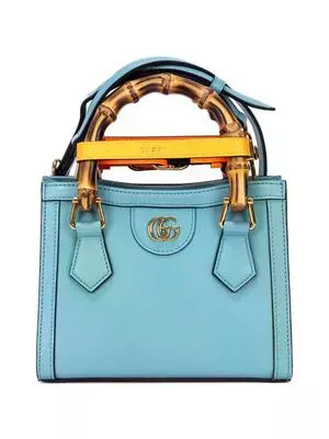 Gucci Diana Bamboo Tote Bag - Blue