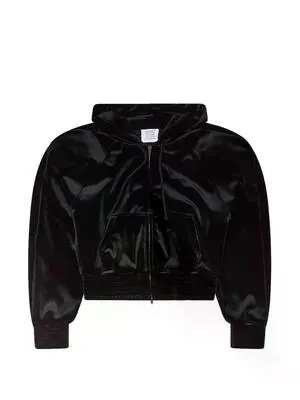 Vetements Zip-up Hoodie - Black