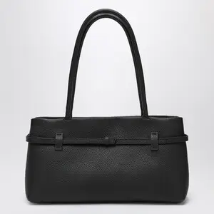 Manu Atelier Buckled Shoulder Tote Bag - Black