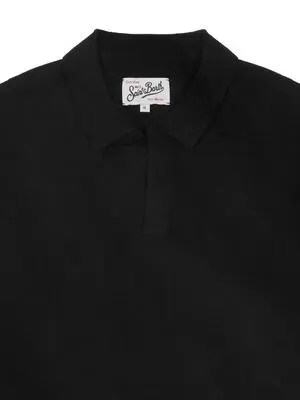 MC2 SAINT BARTH Knitted Polo Shirt - Black